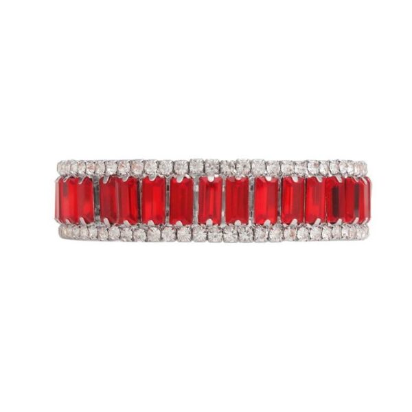 Sorority Red Baguette Bling Tennis Bracelet – L & O Greek Specialties
